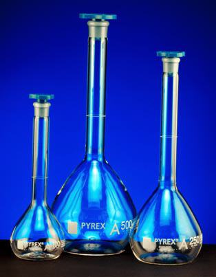 Matraz aforado clase A con tapon de 50. Pyrex - Pyrex
